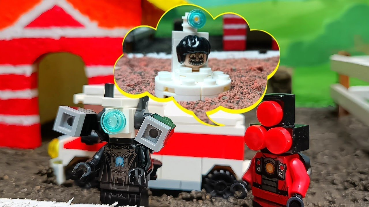 DIY Tractor mini Lego Skibidi Toilet, g man destroys onion plantation ...