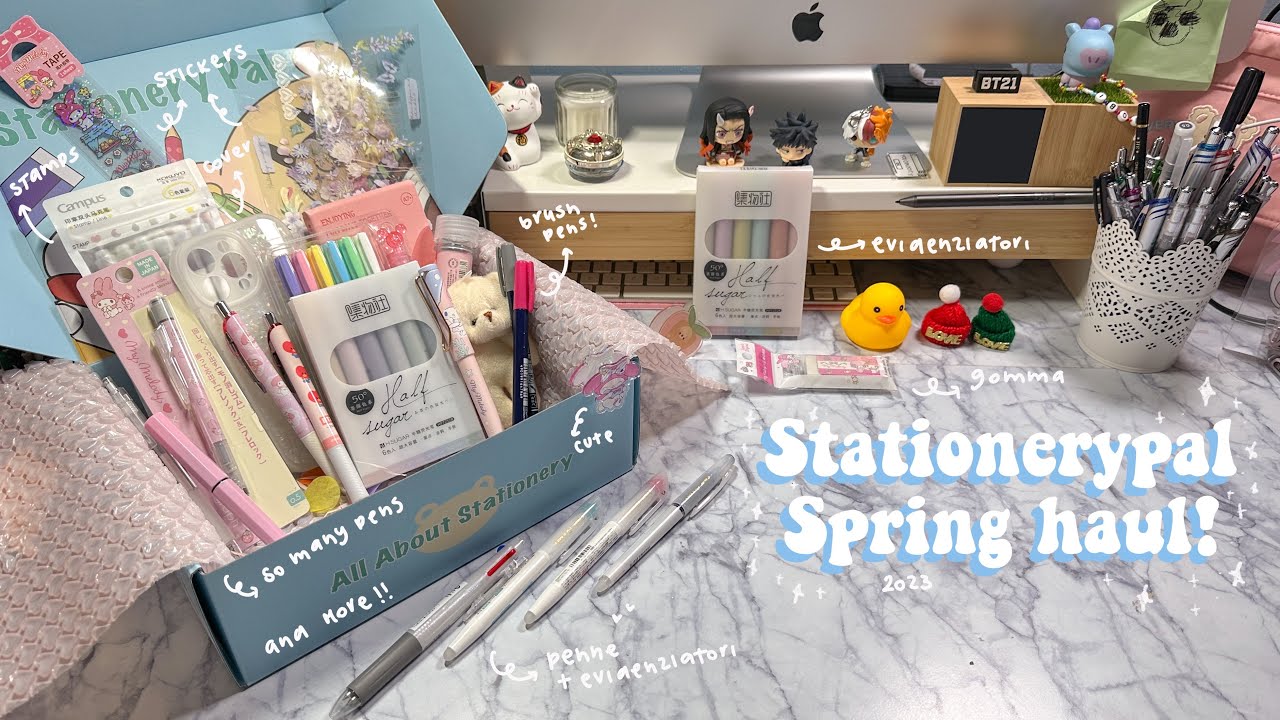 HUGE STATIONERY haul! ~ Stationerypal spring haul - YouTube