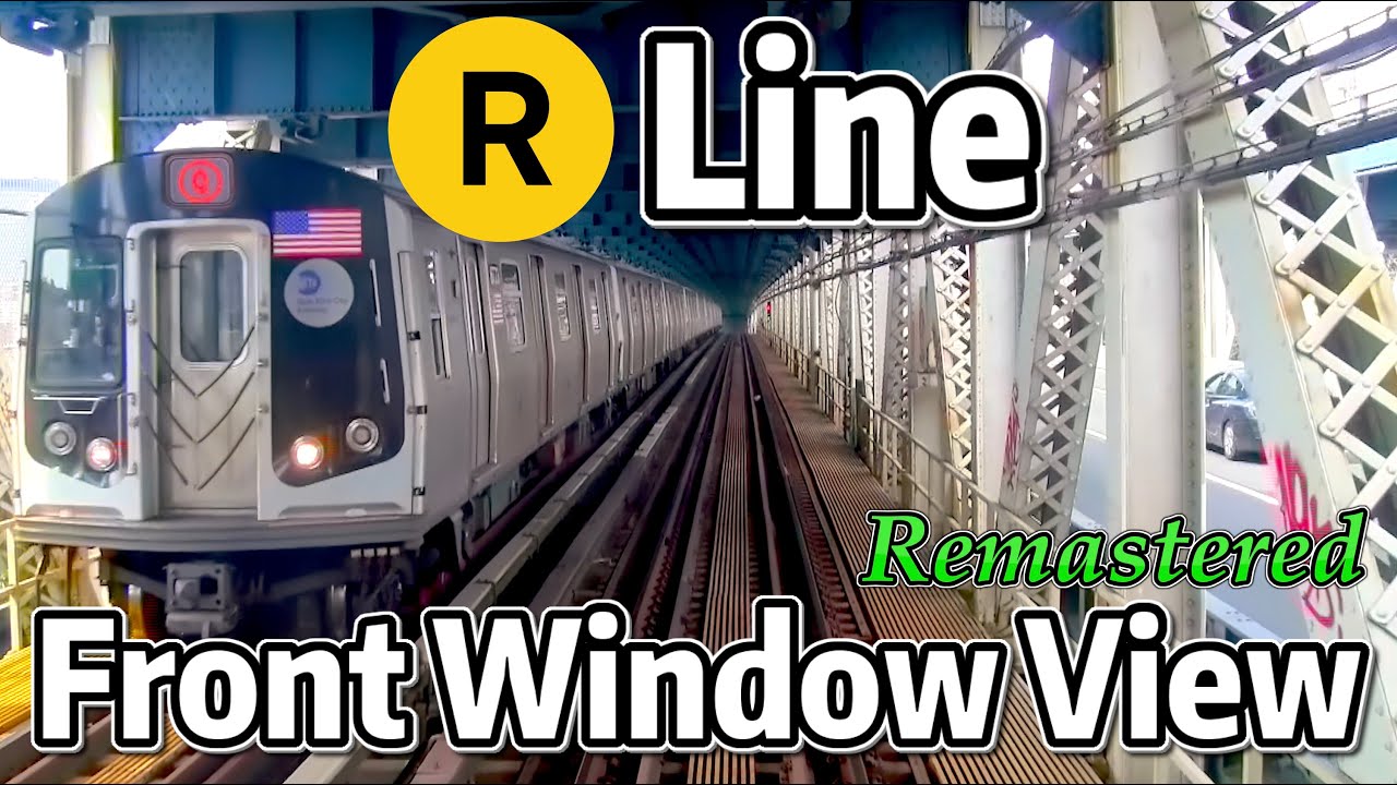 ⁴ᴷ⁶⁰ NYC Subway Front Window View - The R Line to Forest Hills-71st ...