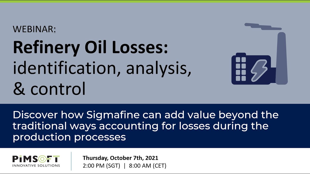 Refinery Oil Losses: identification, analysis & control - YouTube