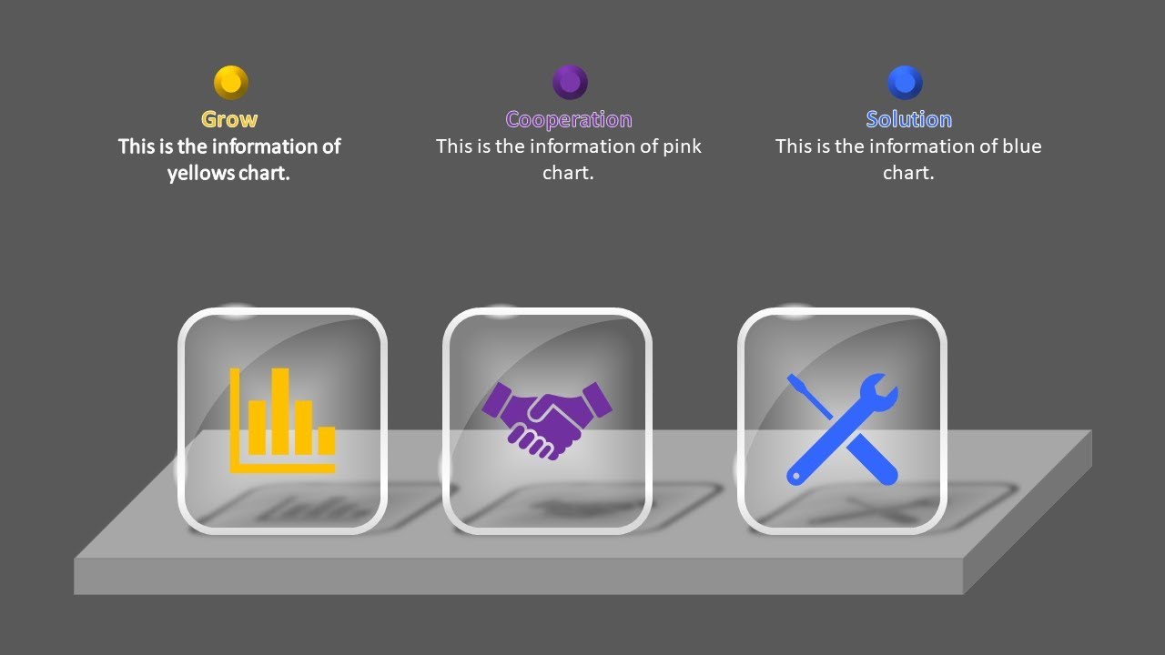 Create 3 Step Crystal photo frame Infographic/PPT Presentation/Graphic ...