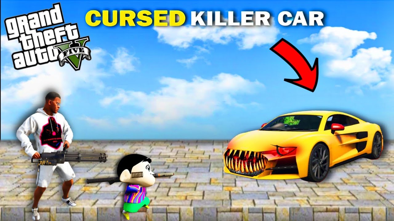 GTA 5 : Franklin Shinchan Chop & Bob Finally Stop Cursed Killer Car GTA ...