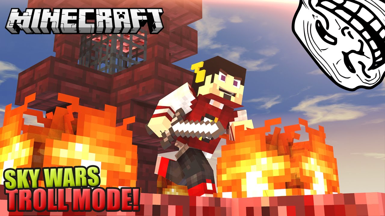 TROLL MODE - SKY WARS ‹ Minecraft › - YouTube