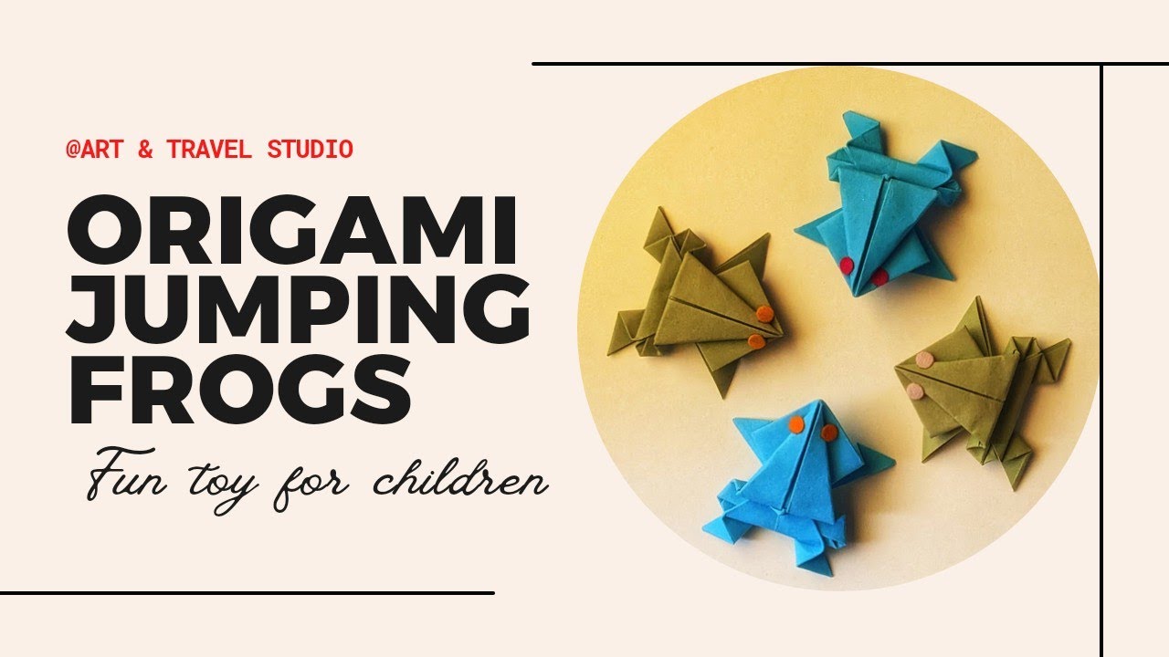 DIY| How to make Paper Jumping Frogs| Fun & Easy Origami| Easy Paper ...