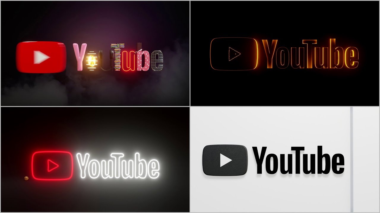 YouTube Logo Intro Compilation - Books, neon & more - YouTube