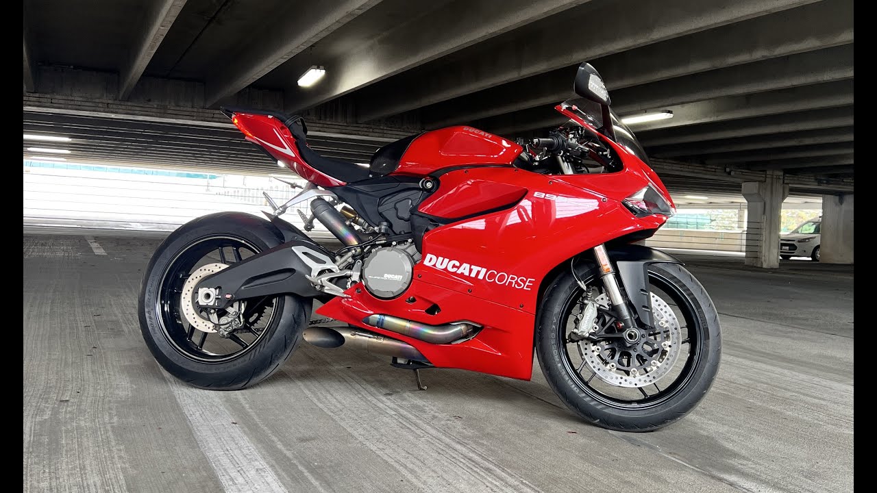 Ducati Panigale 899 Austin Racing Exhaust GARAGE SOUND CLIP - YouTube