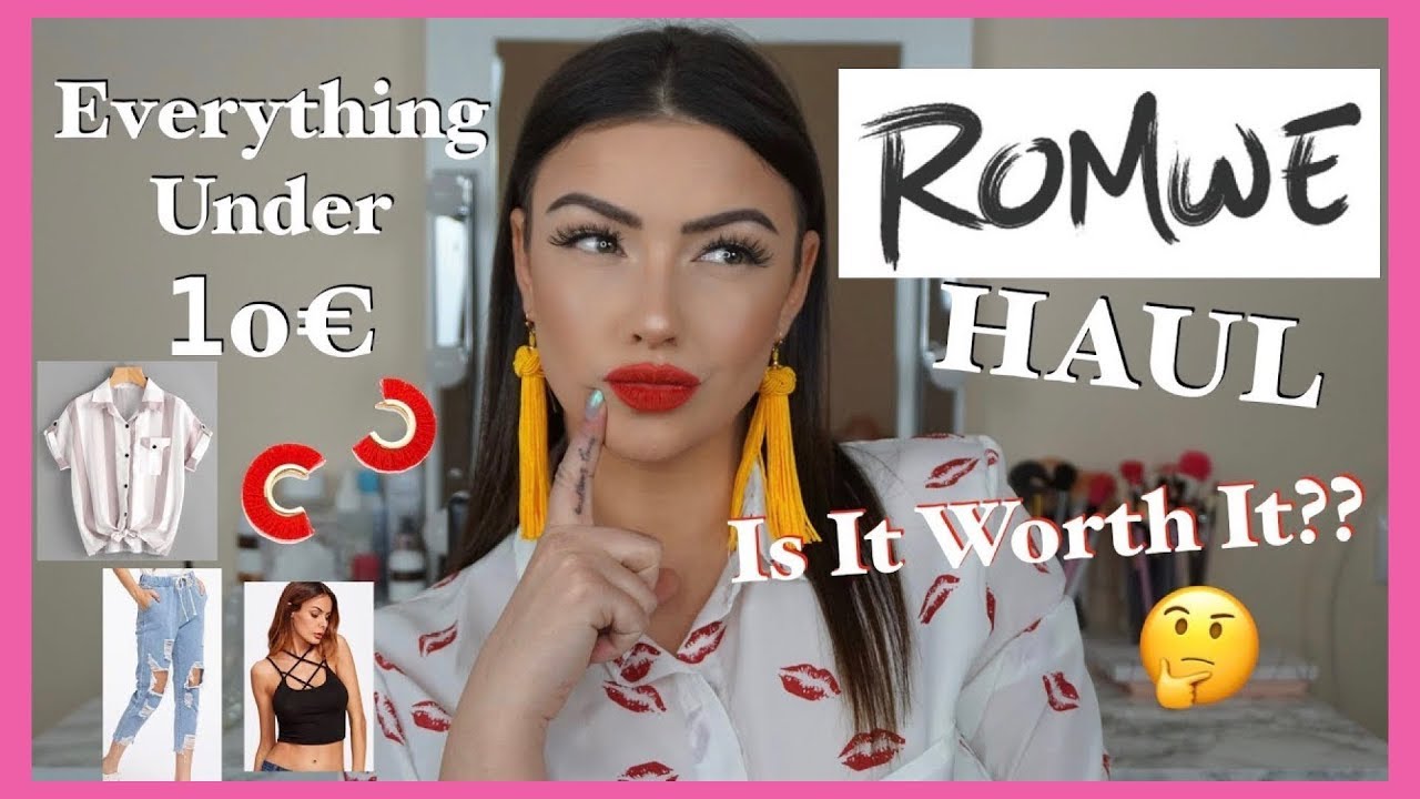 My First ROMWE Haul | Try On Clothing & Accessories | v e r a - YouTube