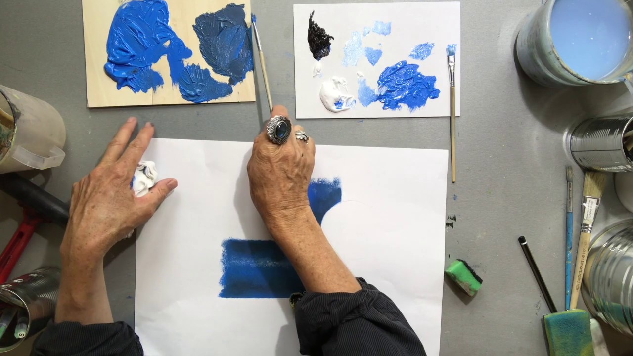 Painting Mechanical Forms using Acrylic - YouTube