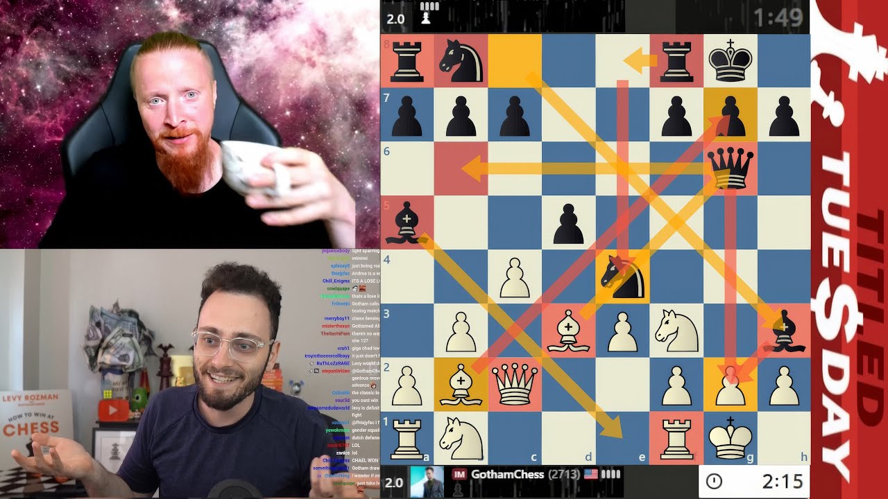 CRAZY Chess! IM GothamChess vs GM Simon Williams - YouTube