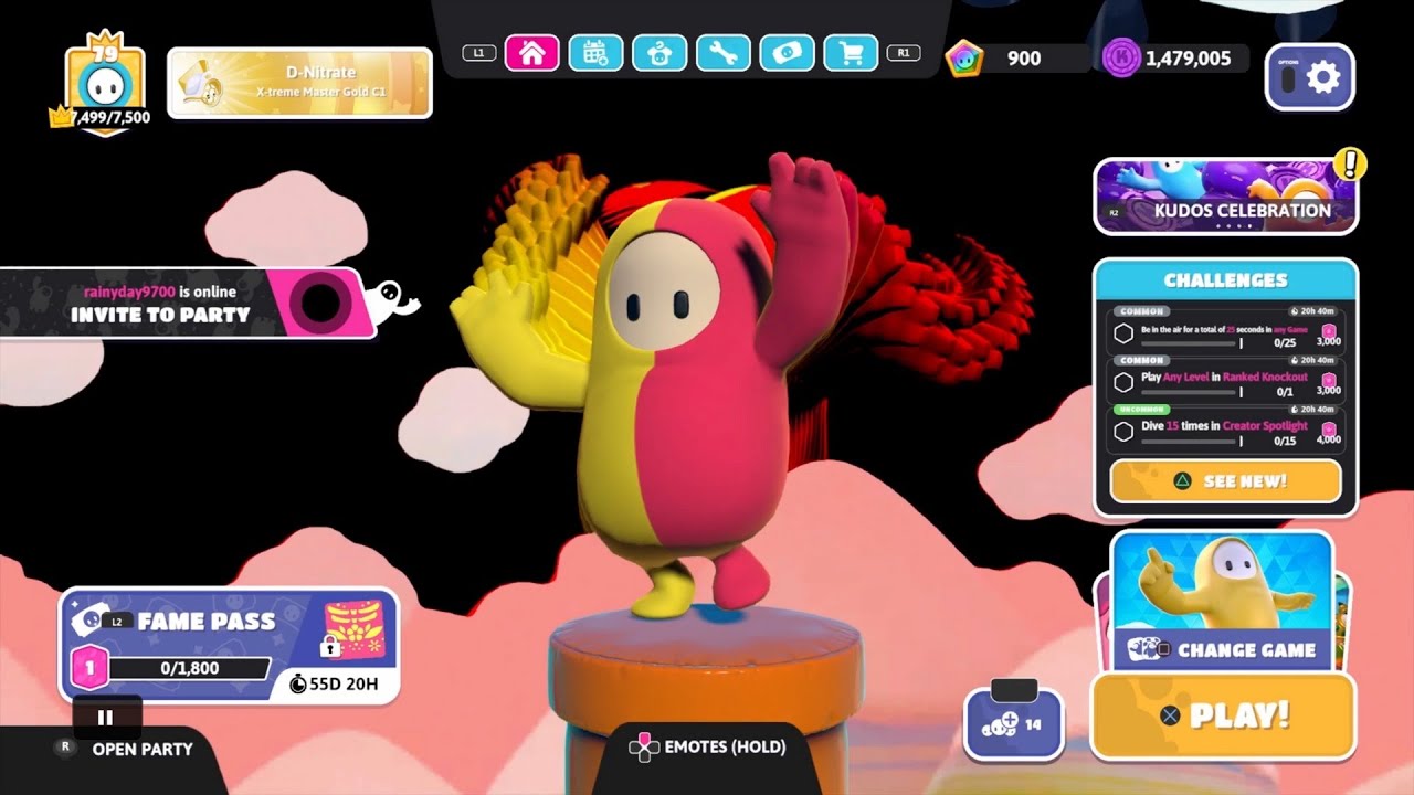 Fall Guys Info: Trippy New Home Screen Effect 👻 - YouTube