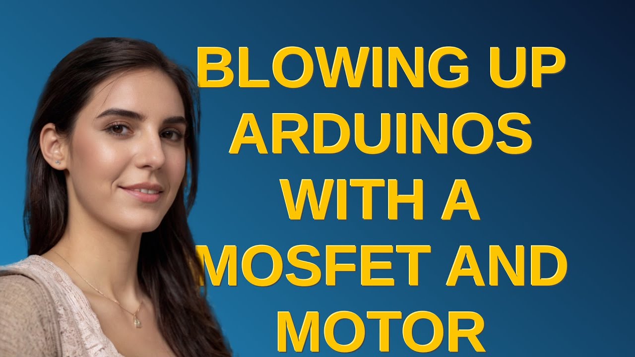 Electronics: Blowing up Arduinos with a MOSFET and motor - YouTube