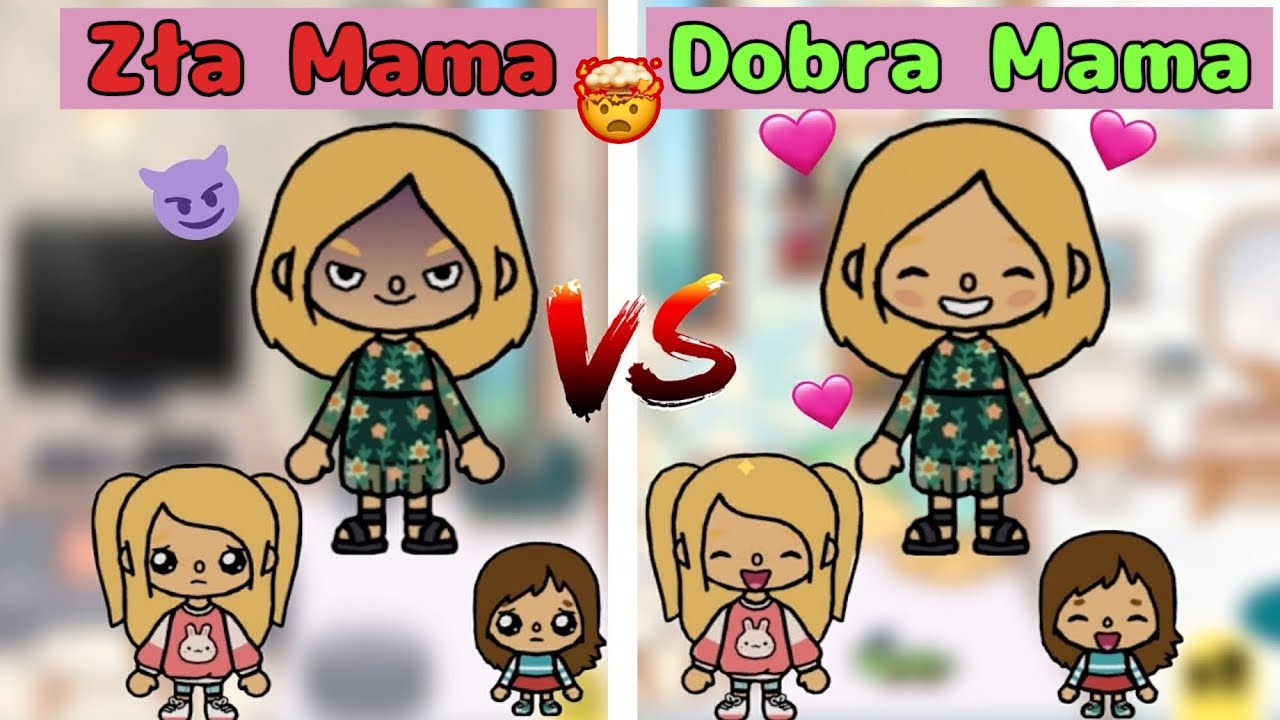 ZŁA MAMA vs DOBRA MAMA | TOCA BOCA HISTORYJKI PO POLSKU | TOCA LIFE ...