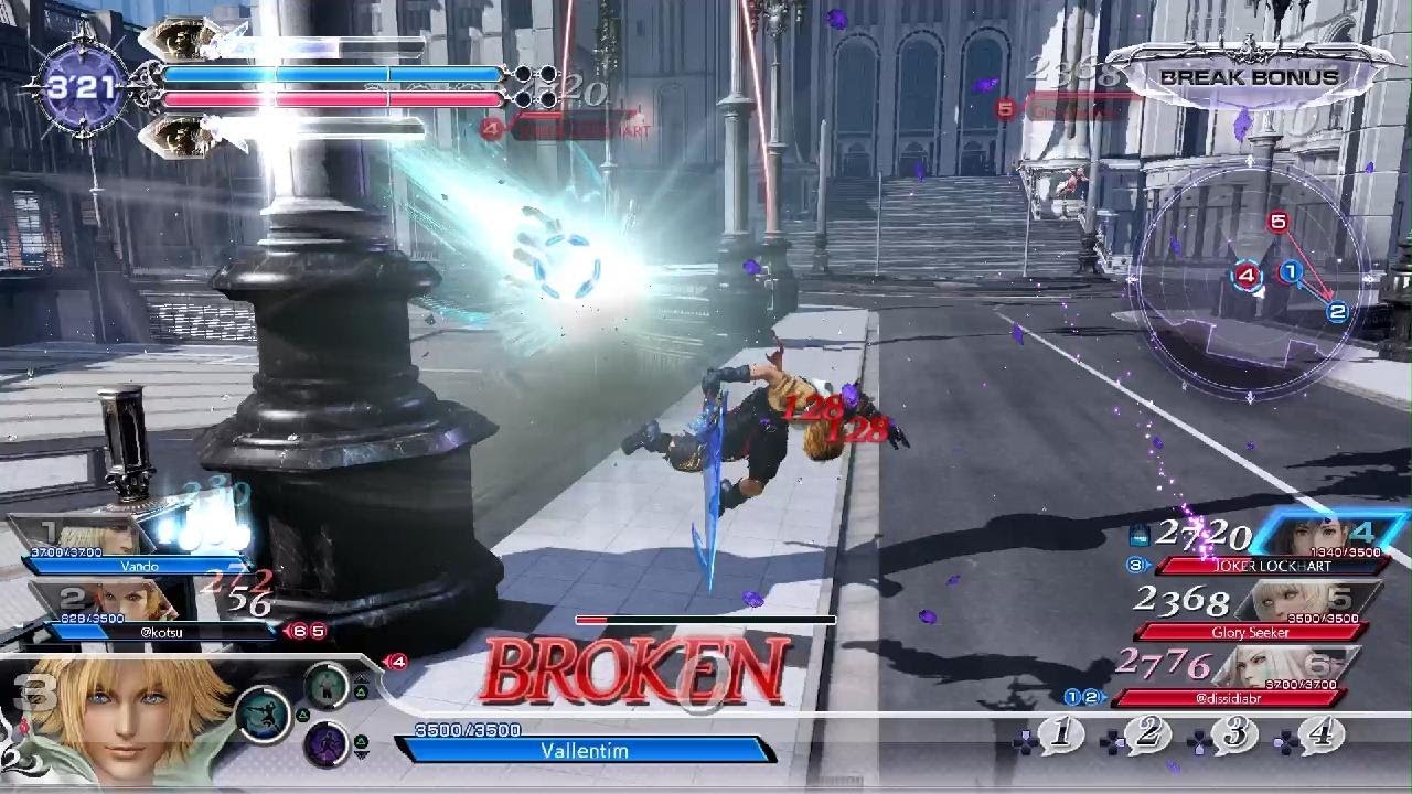 DISSIDIA FINAL FANTASY NT Lobby Match BR Tidus - YouTube