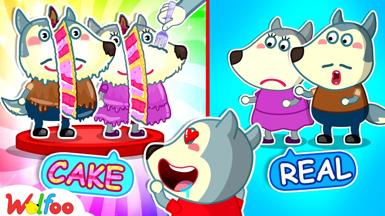 Wolfoo Was Adopted By Cake Parents 🤩 Real Or Cake | Wolfoo Family Funny ...