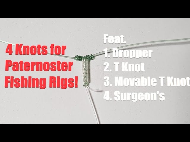 Knots for Paternoster Rig (Apollo Rig) 結び目 - Fishing