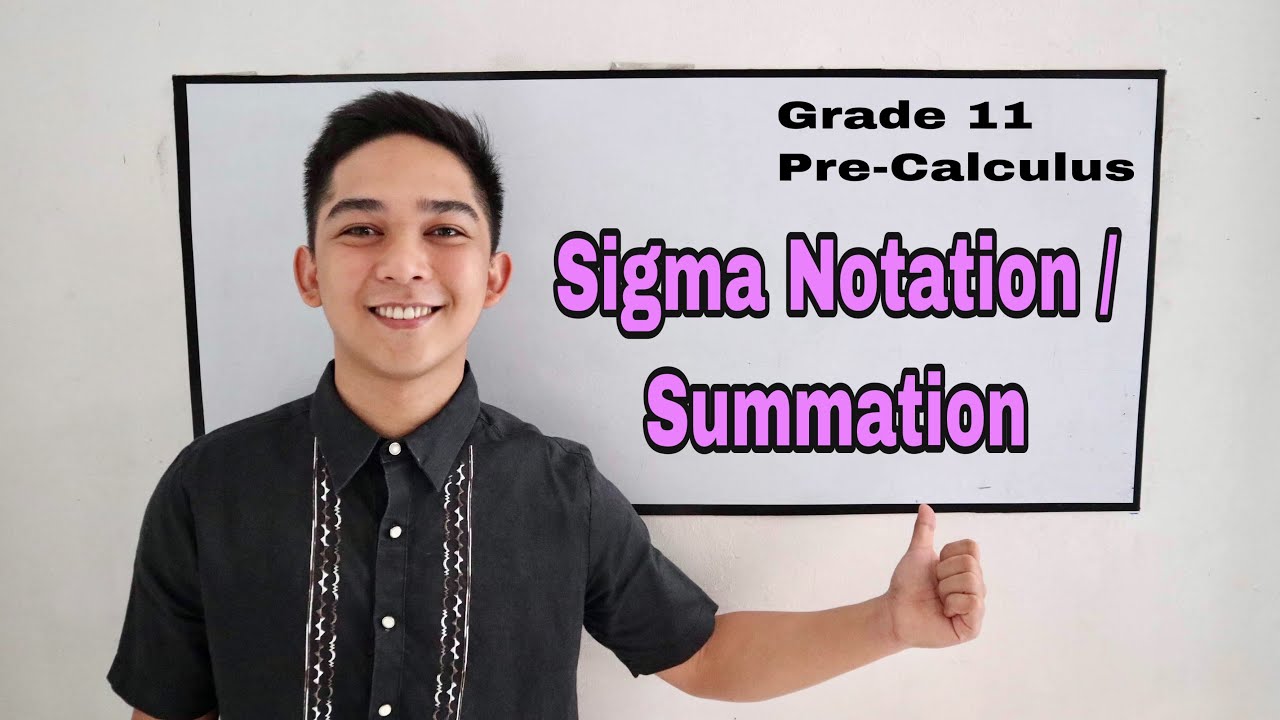 Pre-Calculus : SIGMA NOTATION - YouTube