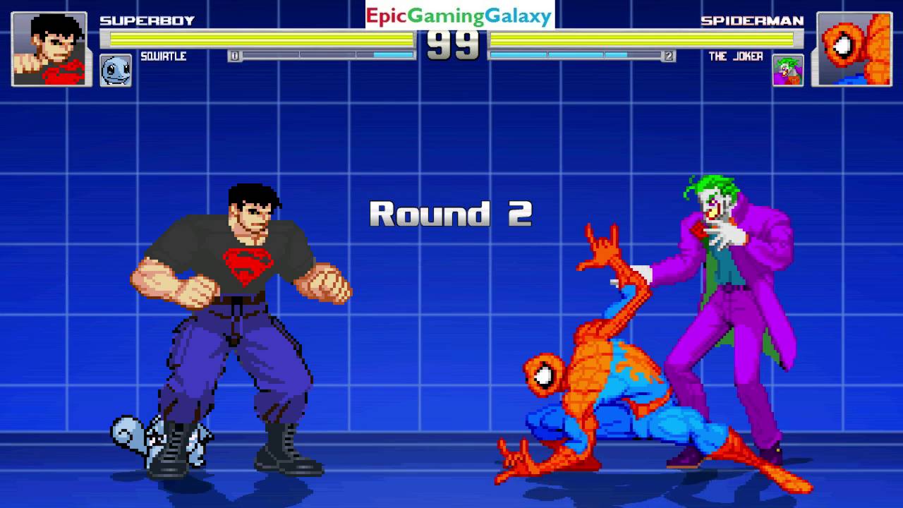 The Joker And Spider-Man VS Superboy And Squirtle The Pokemon In A ...
