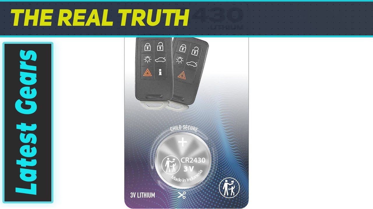 Replacement Battery CR2430 for Volvo Smart Key FOB - Easy DIY ...