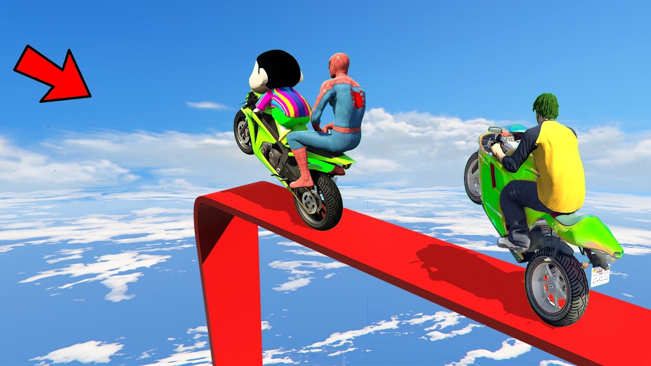 Ultimate Mega Ramp Challenge in GTA 5 | Marvel Edition - YouTube