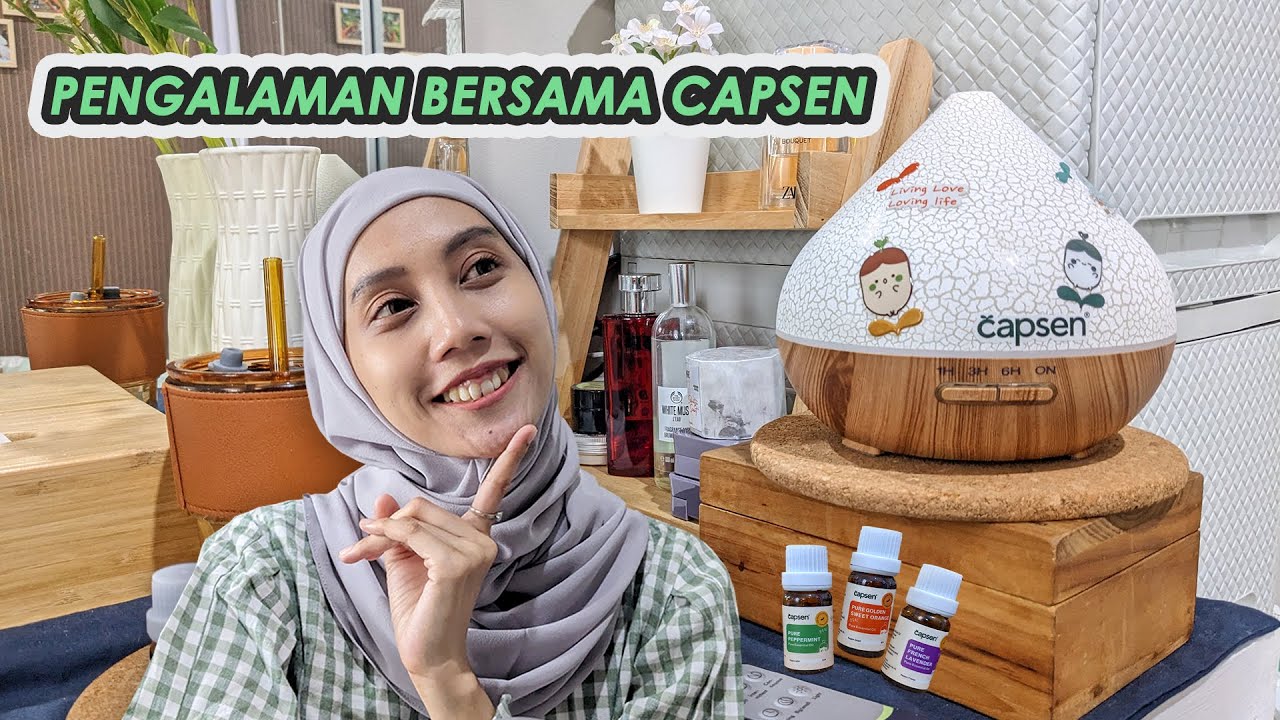REVIEW ESSENTIAL OIL DIFFUSER - CAPSEN HUMIDIFIER - YouTube