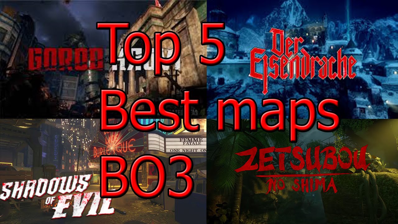 FR | TOP 5 Best maps sur Call of duty Black ops 3 Zombies - YouTube