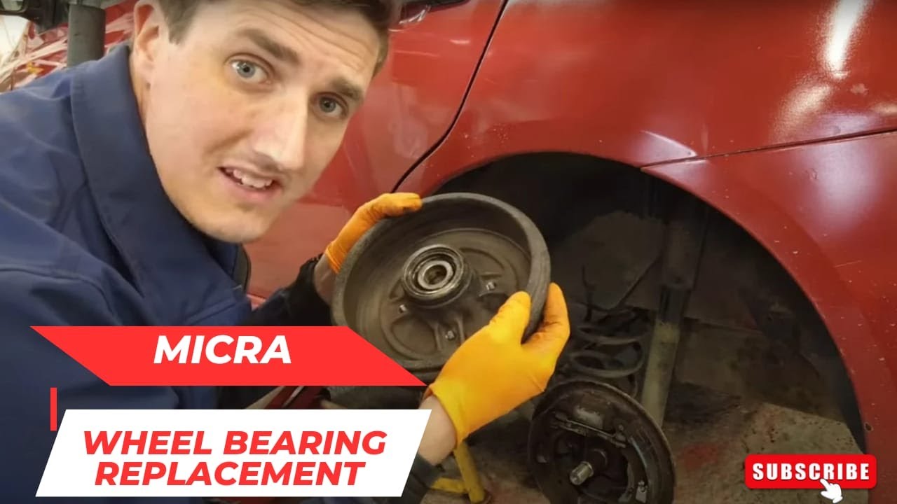 How to replace rear wheel bearings on a Nissan Micra K12 - YouTube