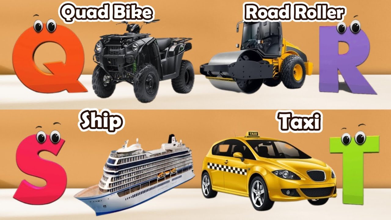 Vehicles Alphabet Song for kids | Vehicle ABC Song | Phonics for Kids ...