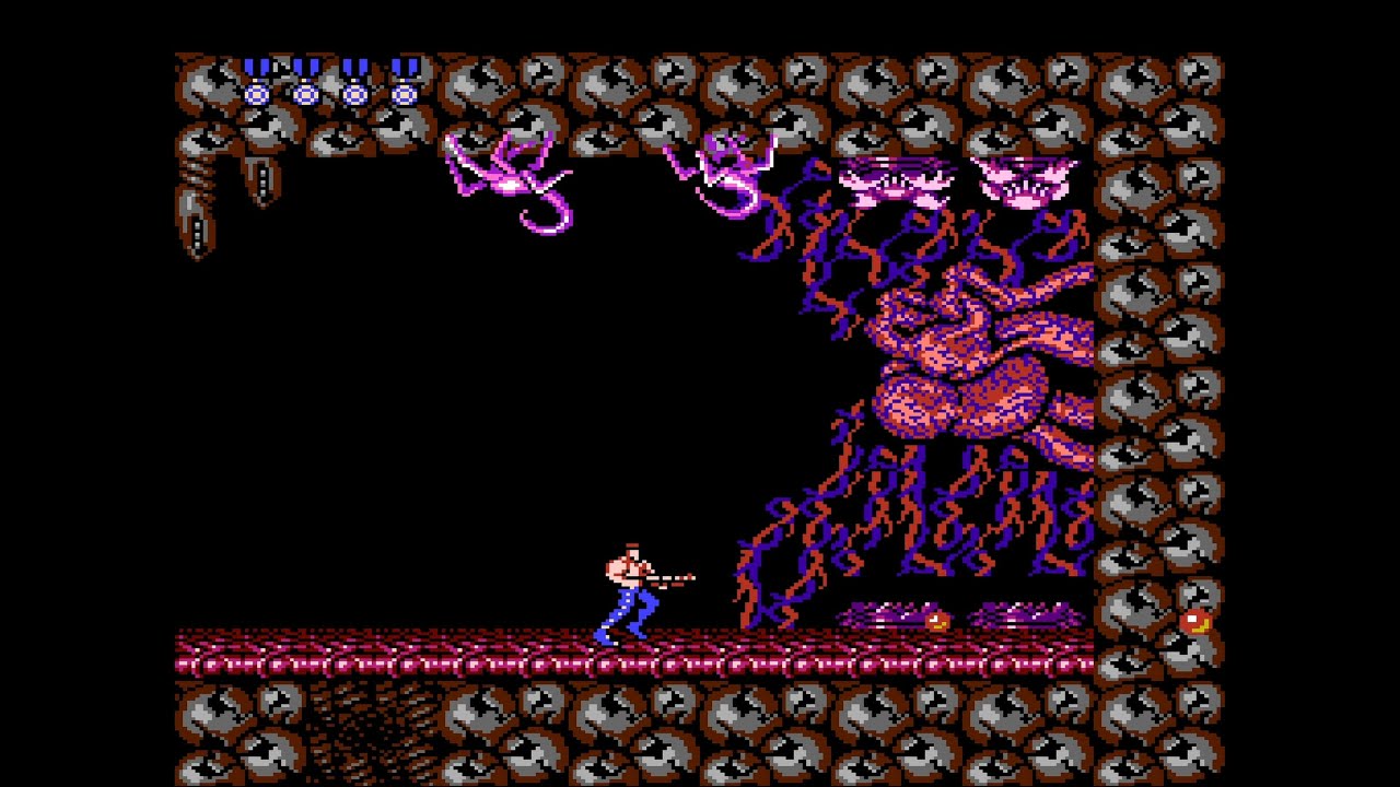 Contra - All Bosses (No Death) (2nd Loop/Hard Difficulty) - YouTube