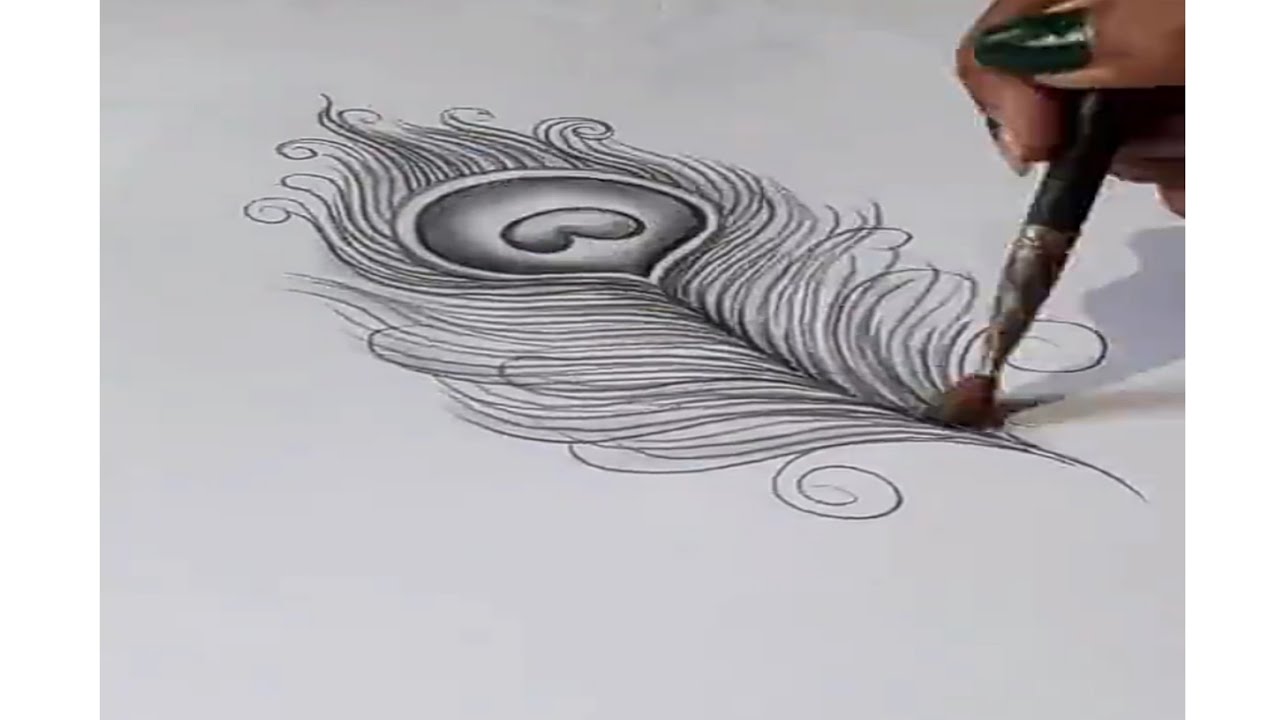 easy drawings||easy moor pankh design to draw||easy pencil drawing ...