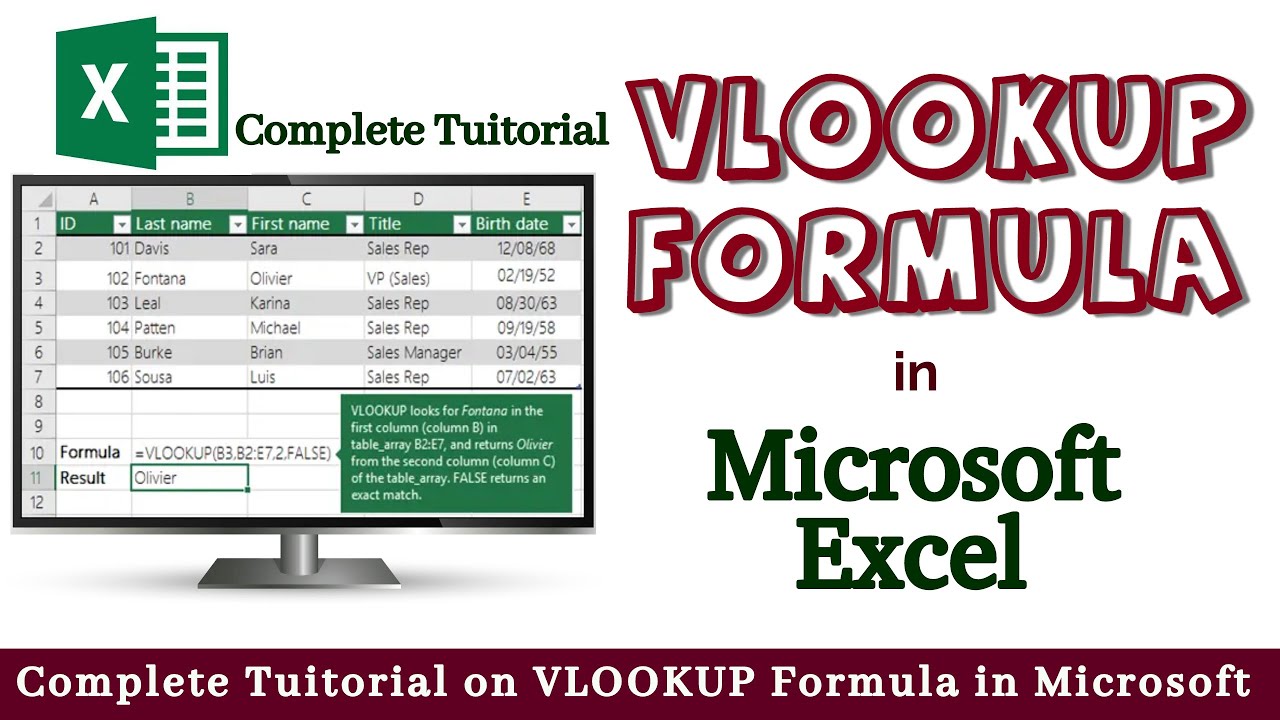 Vlookup Formulas How To Use Vlookup Formula In Microsoft Excel Vlookup In Excel Excel
