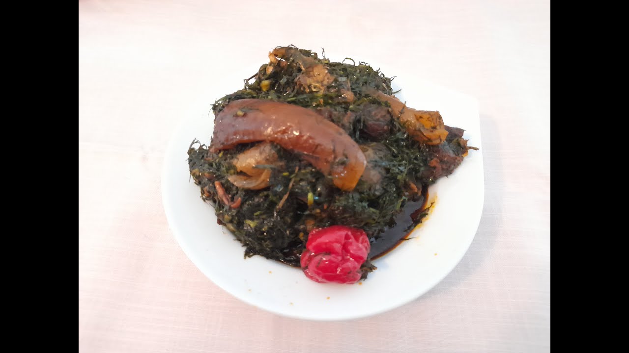 Cameroonian delicious Eru - YouTube