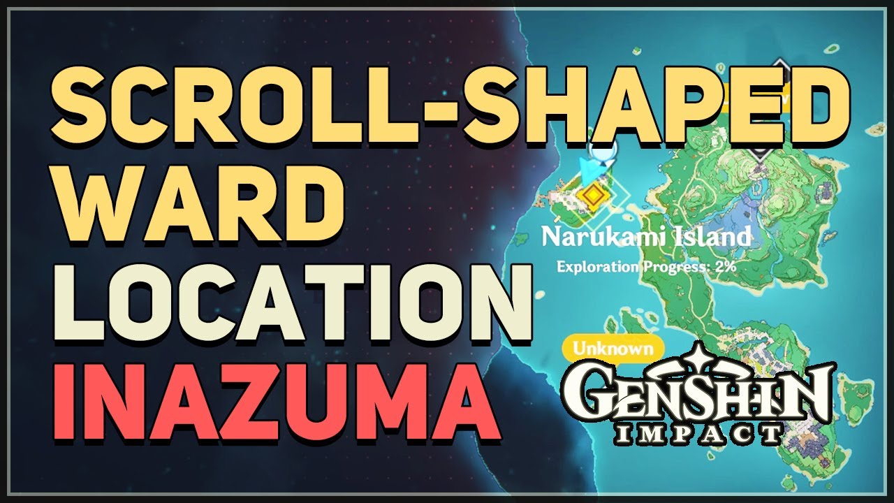 Scroll-Shaped Ward Location Genshin Impact - YouTube