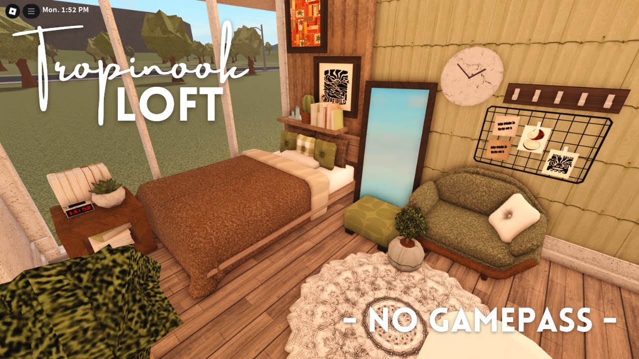 🎍 tropinook loft ꒰ bloxburg color wheel only build & tour part 2 ...