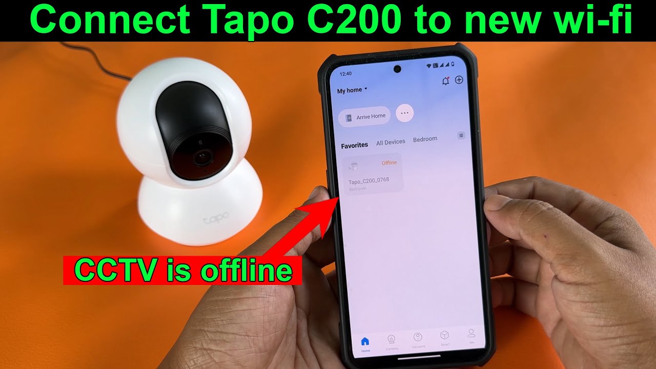 How to connect tapo c200 to new wifi - YouTube