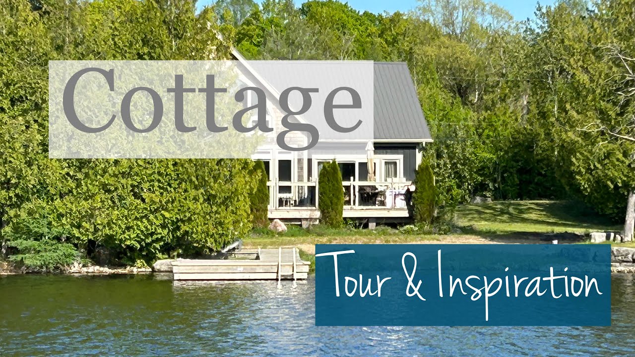 Cottage Home Tour / Family Cottage / Pine Beams / Decorating - YouTube