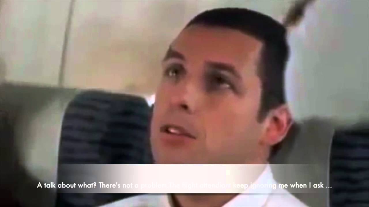 Anger Management (2003) Airplane Scene - YouTube