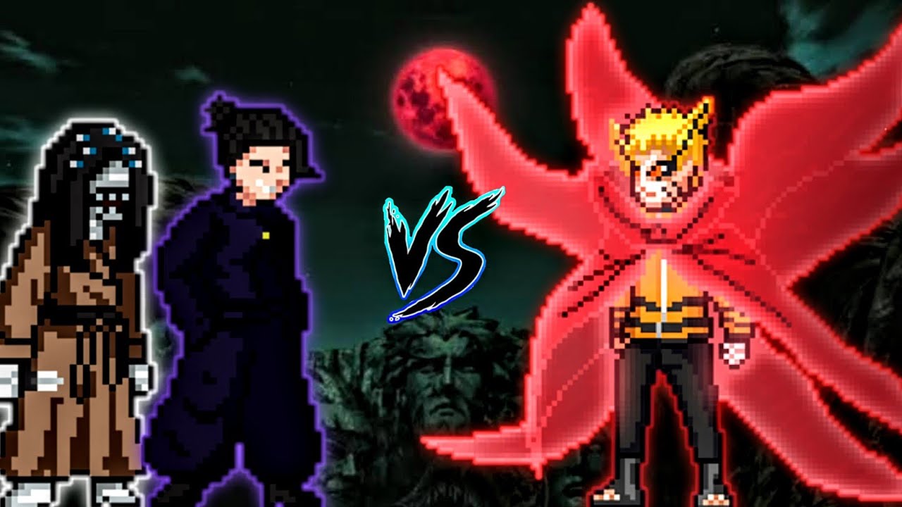 Suguru Geto Buff (New) VS Naruto Baryon V2 in Mugen - YouTube