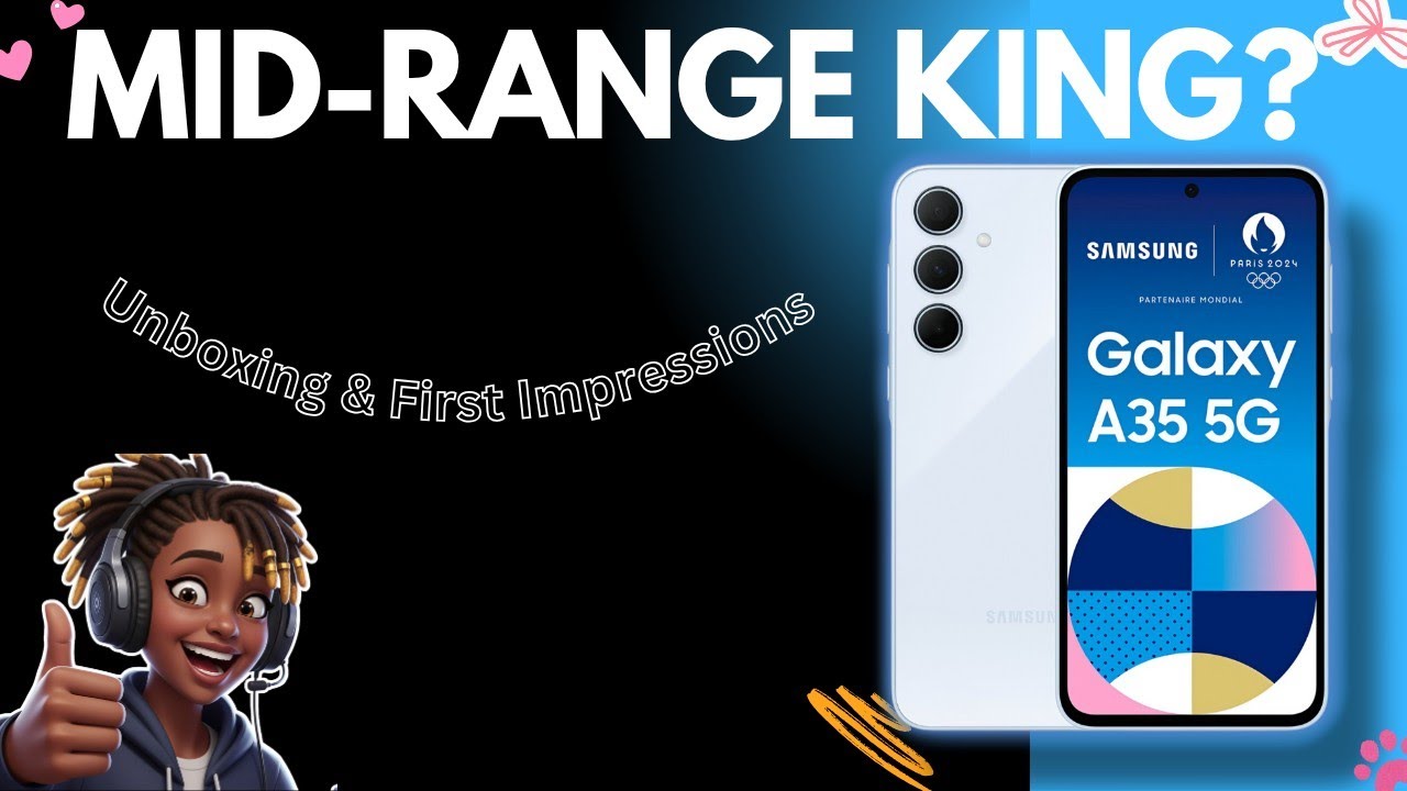 Samsung Galaxy A35 5G aesthetic unboxing (ice blue colour) + camera ...