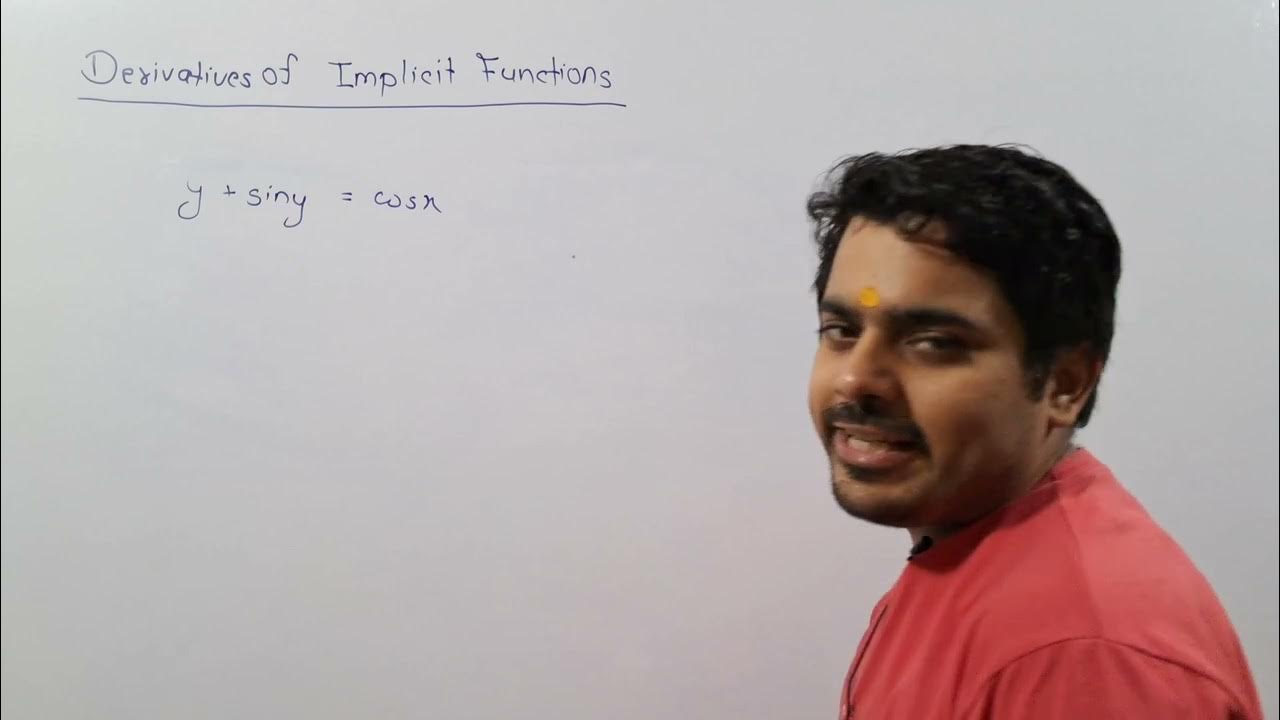 Differentiation of Implicit Functions Class-12 - YouTube