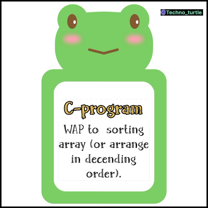 WAP to sorting array(or arrange in descending order) in C #viralvideo # ...