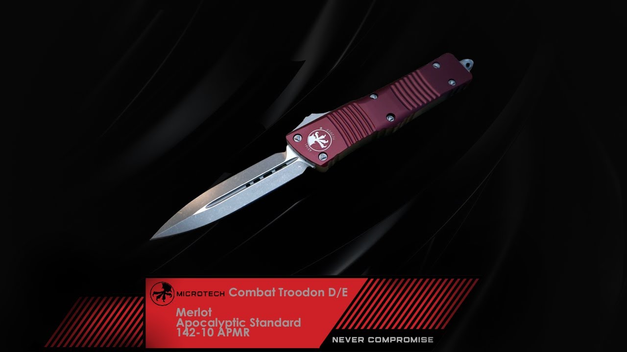 MICROTECH Combat Troodon D/E Merlot Apocalyptic Standard 142-10 APMR ...