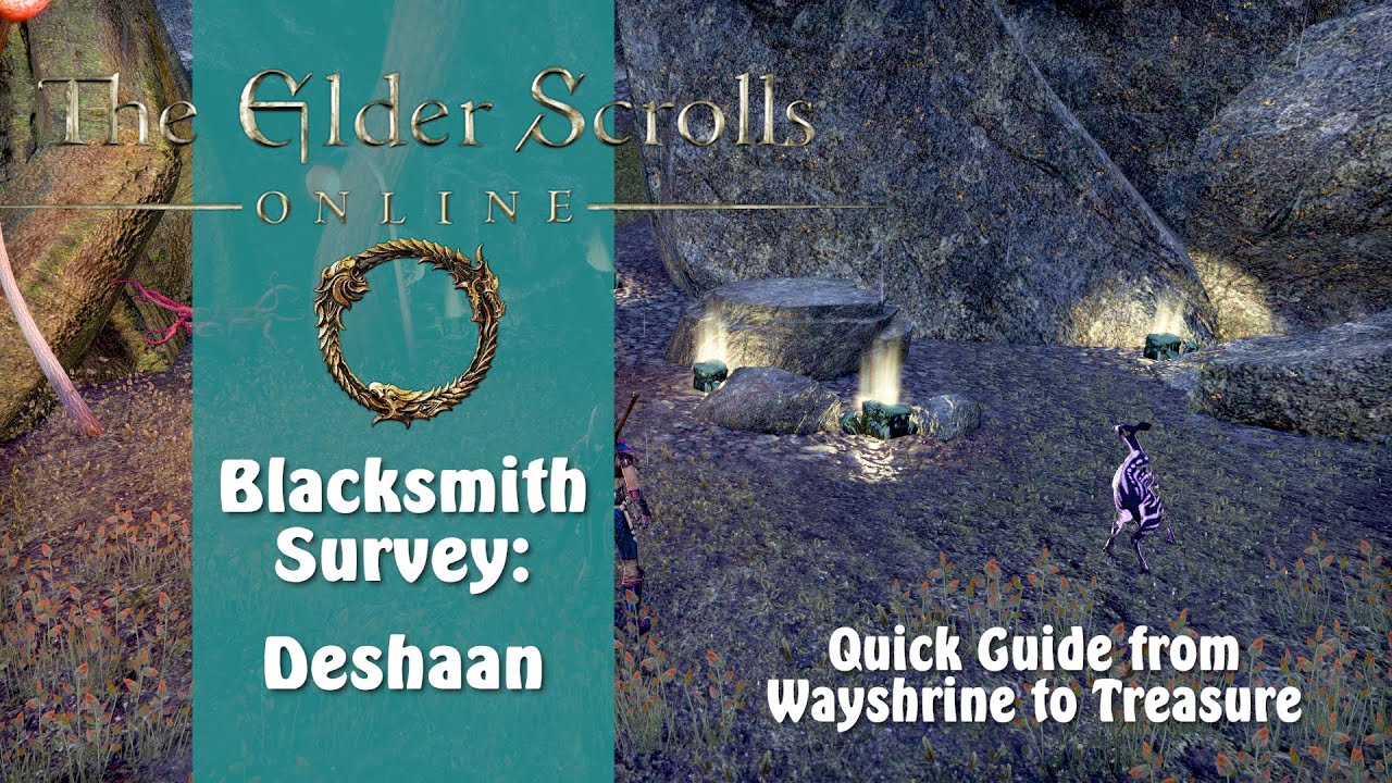 ESO Blacksmith Survey Deshaan - Elder Scrolls Online, From Wayshrine to ...