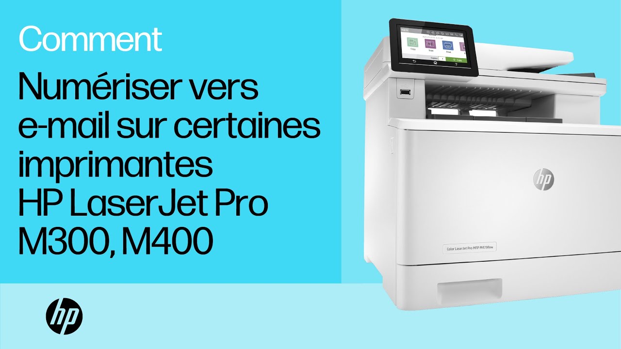Numérisation vers e-mail sur des imprimantes HP LaserJet Pro M300, M400 ...