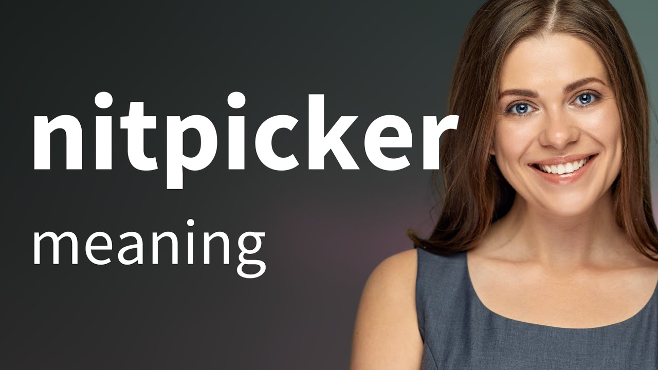 Nitpicker • NITPICKER meaning - YouTube