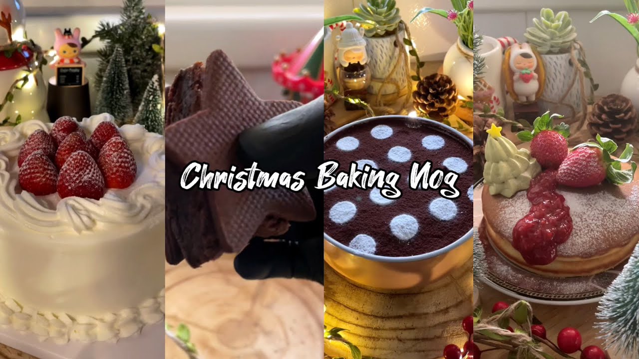 Christmas baking vlog 🎄🎁🎅🏻 Relaxing holiday baking videos - YouTube