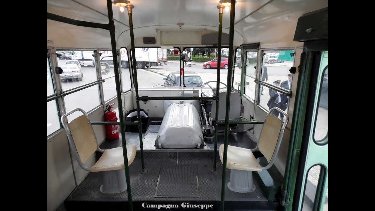 [FIAT 405]Interno del FIAT 405 Menarini Monocar 1001 a PALERMO - YouTube