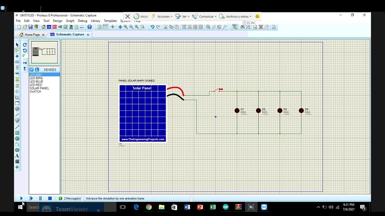 SIMULADOR DE PANEL SOLAR CON LEDS - YouTube SIMULADOR DE PANEL SOLAR CON LEDS - YouTube