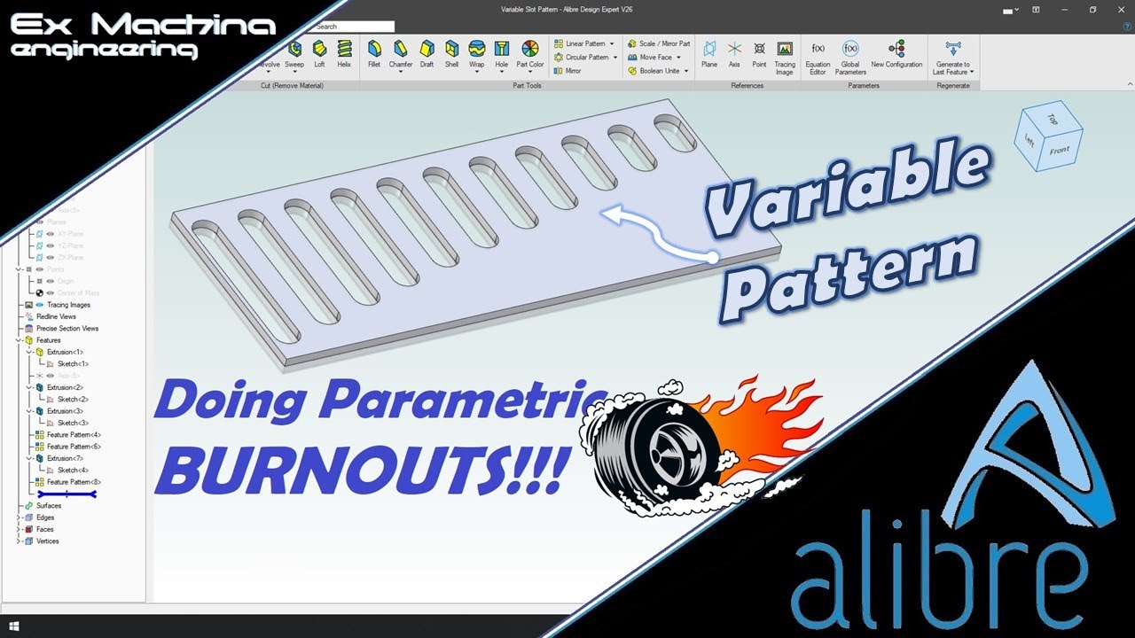 Parametric Burnouts: Variable Patterns driven by geometry! - YouTube