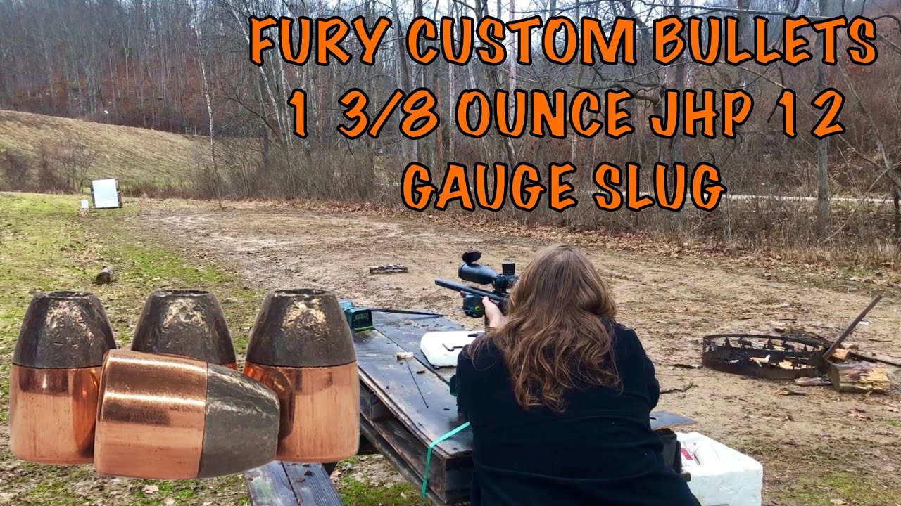 Fury Custom 12 Gauge 1 3/8oz JHP Slug Range Testing - Longshot - YouTube