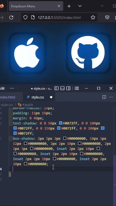 CSS Glowing Icon #shorts - YouTube